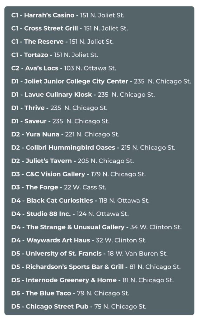 Downtown Map – Joliet City Center Partnership